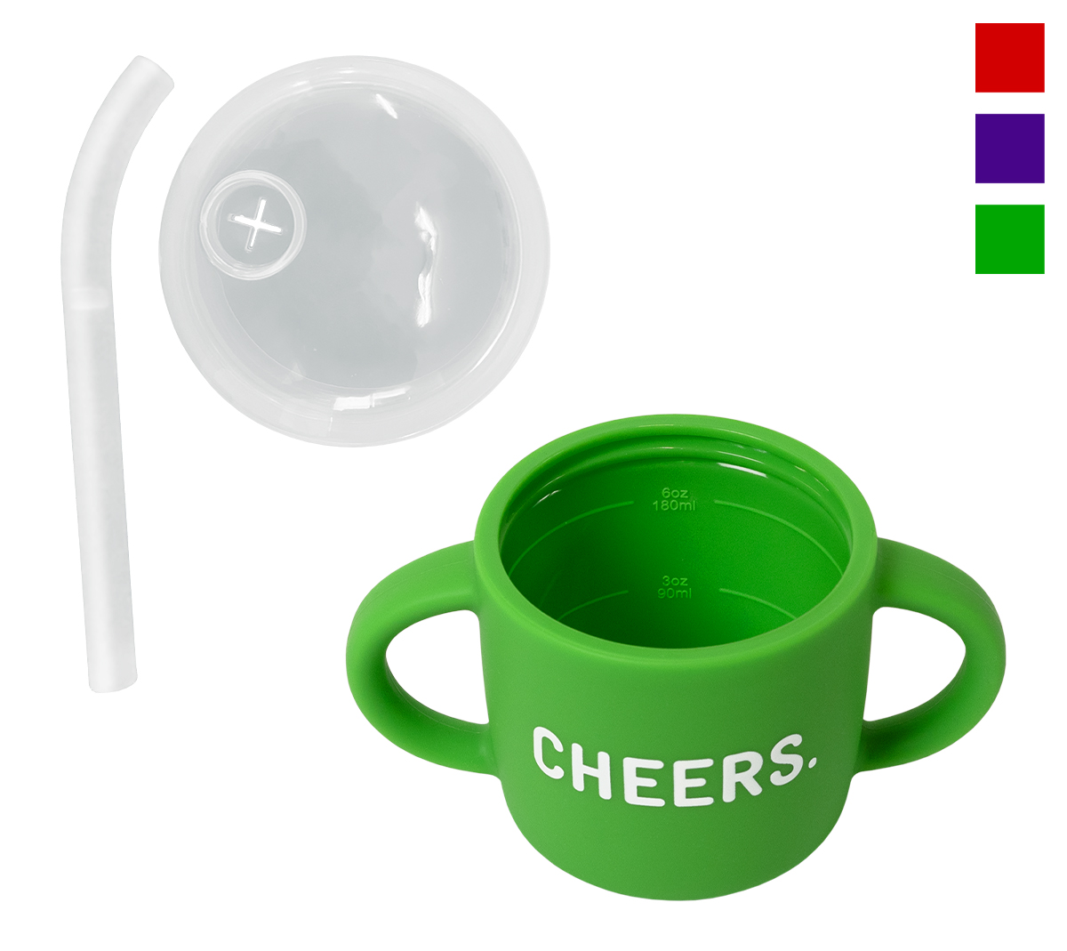 CHEERS Silicone Cup w/ Straw Lid – Fresh Baby | Nutrition Education ...