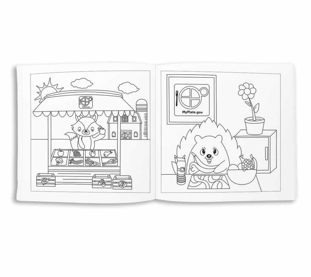 I Help Make Every Bite Count Coloring Book Set – Fresh Baby | Nutrition ...